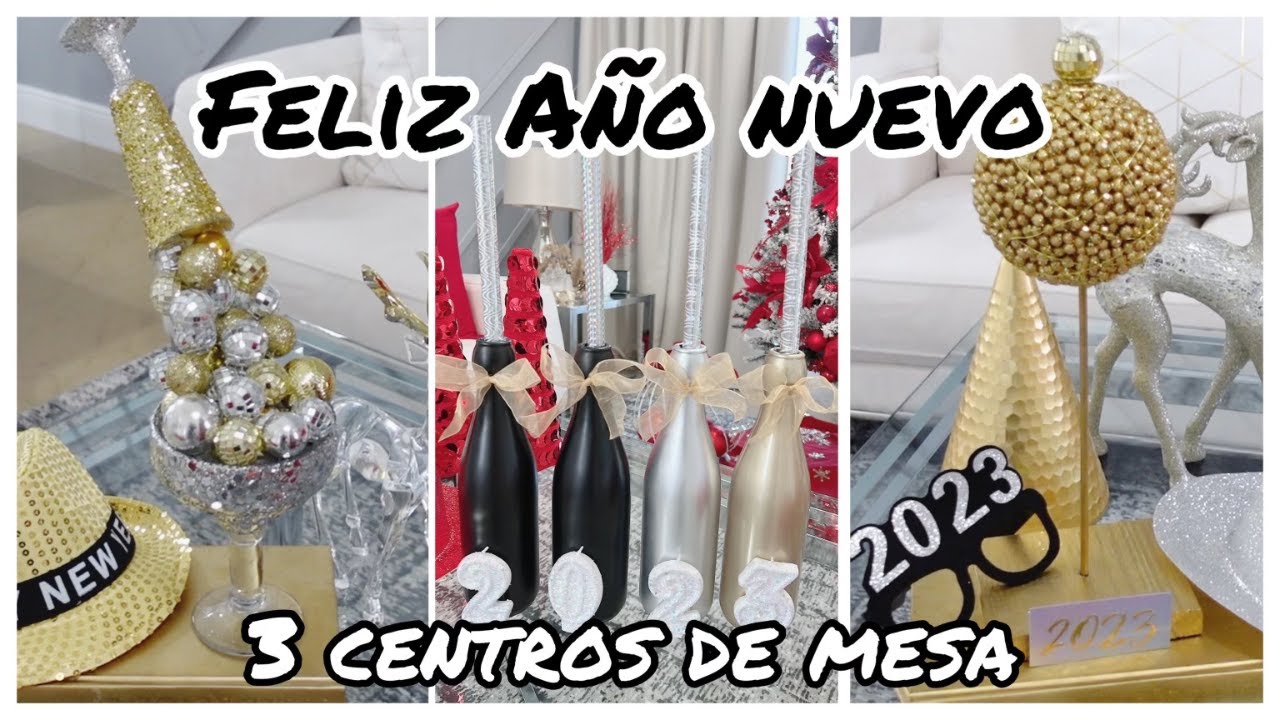 Cuáles son las mejores ideas de centros de mesa para Año Nuevo